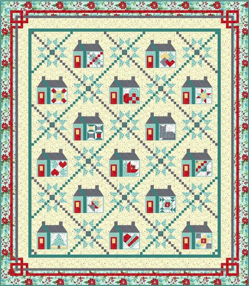Sampler Quilt Pattern. Large Queen. Each House Block Has a - Etsy