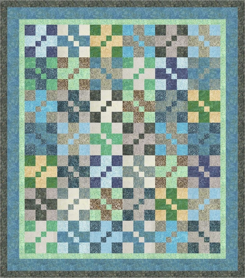 Pebbles Quilt Pattern by the Fabric Addict. Banyan Batiks - Etsy