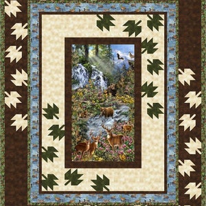 Scattered Leaves, Quilt Pattern - Queen, Twin, Throw Sizes. - Etsy
