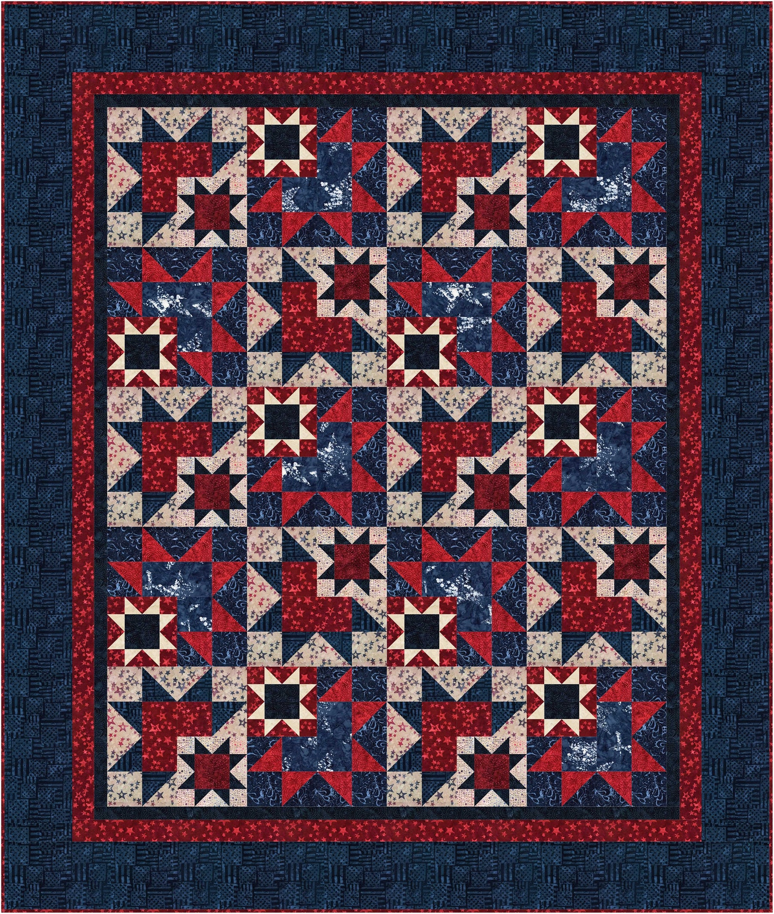 Stars in Stars Quilt Pattern. Download Copy. - Etsy