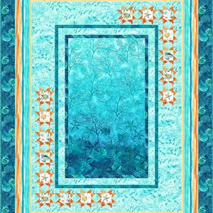 Among the Stars Quilt Pattern. Northcott. Ocean Tides - Etsy