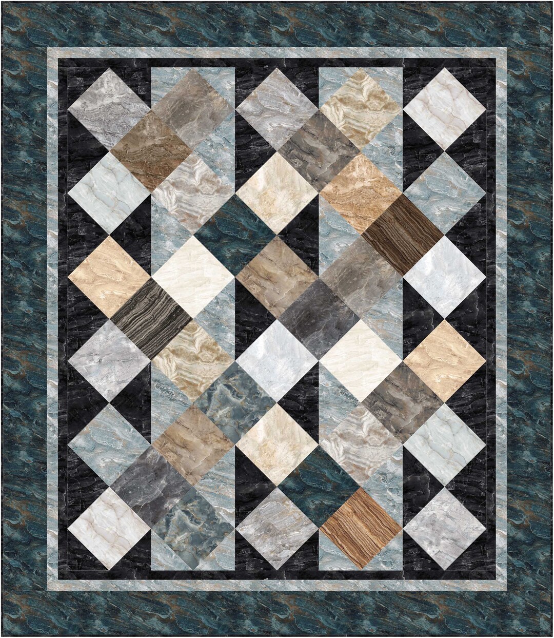 City Sidewalks, PDF, Quilt Pattern, the Fabric Addict, Northcott ...