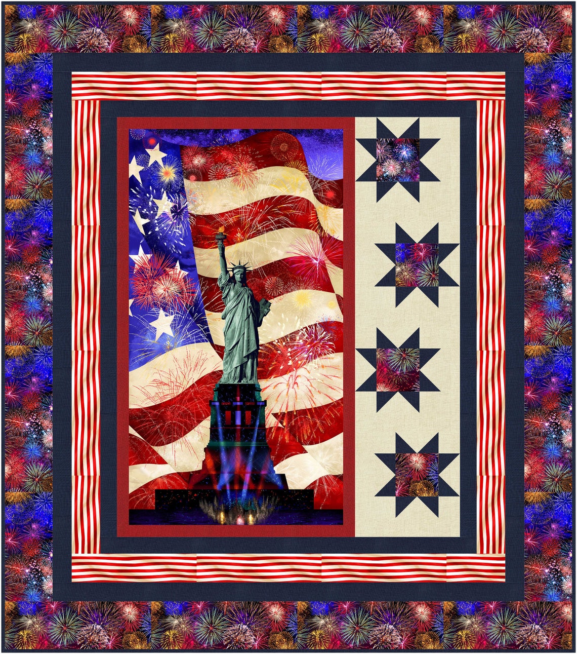 Bright Stars Quilt Pattern. Hard Copy. - Etsy