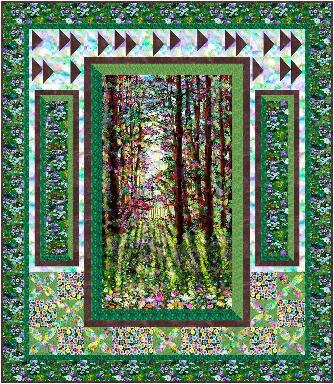 Sidelights Quilt Pattern. Download Copy. - Etsy