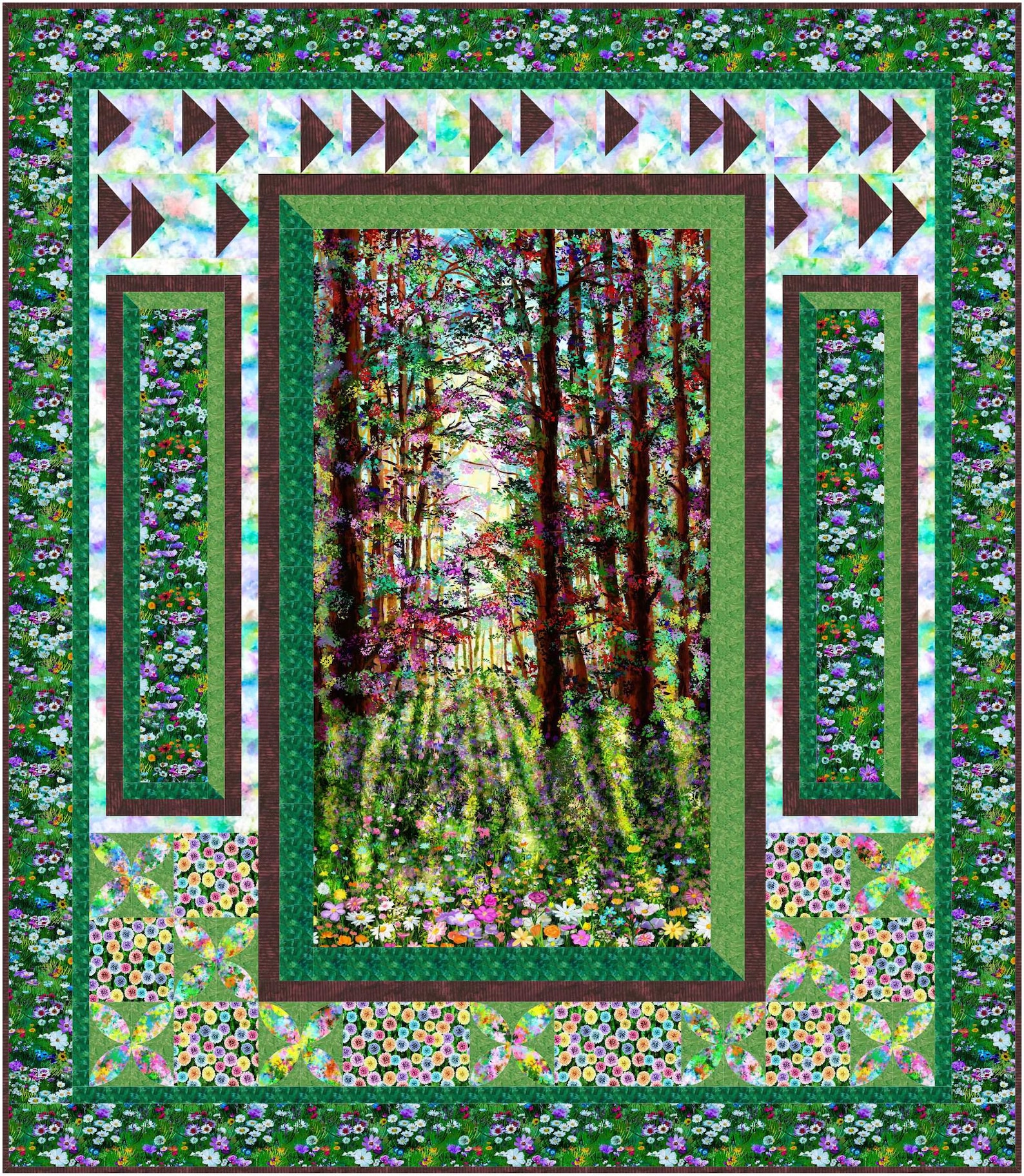 Sidelights Quilt Pattern. Download Copy. - Etsy