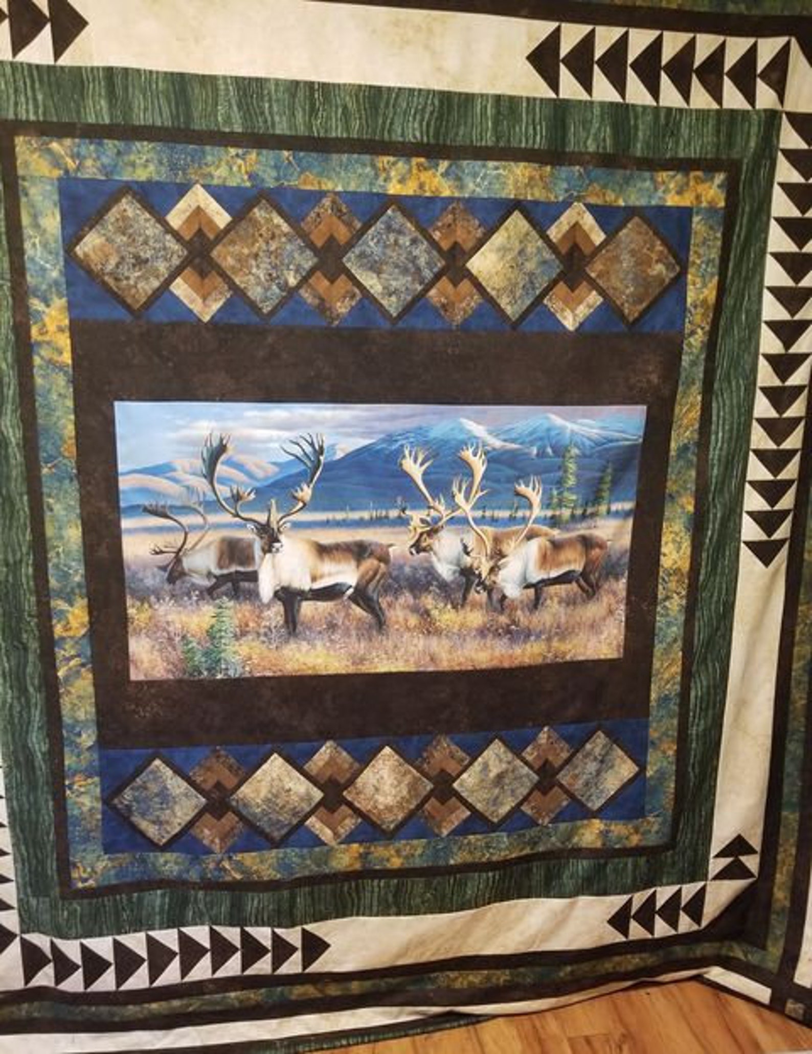 Picture This Quilt Pattern. King, Queen, Throw. Northcott Geese ...