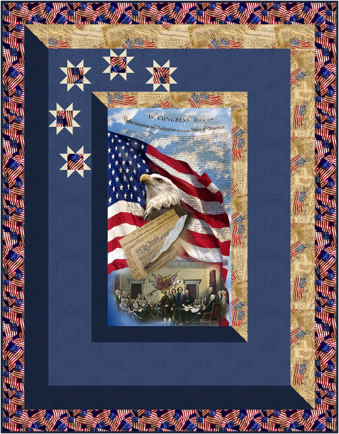 Five Stars Quilt Pattern. Hard Copy. | Etsy