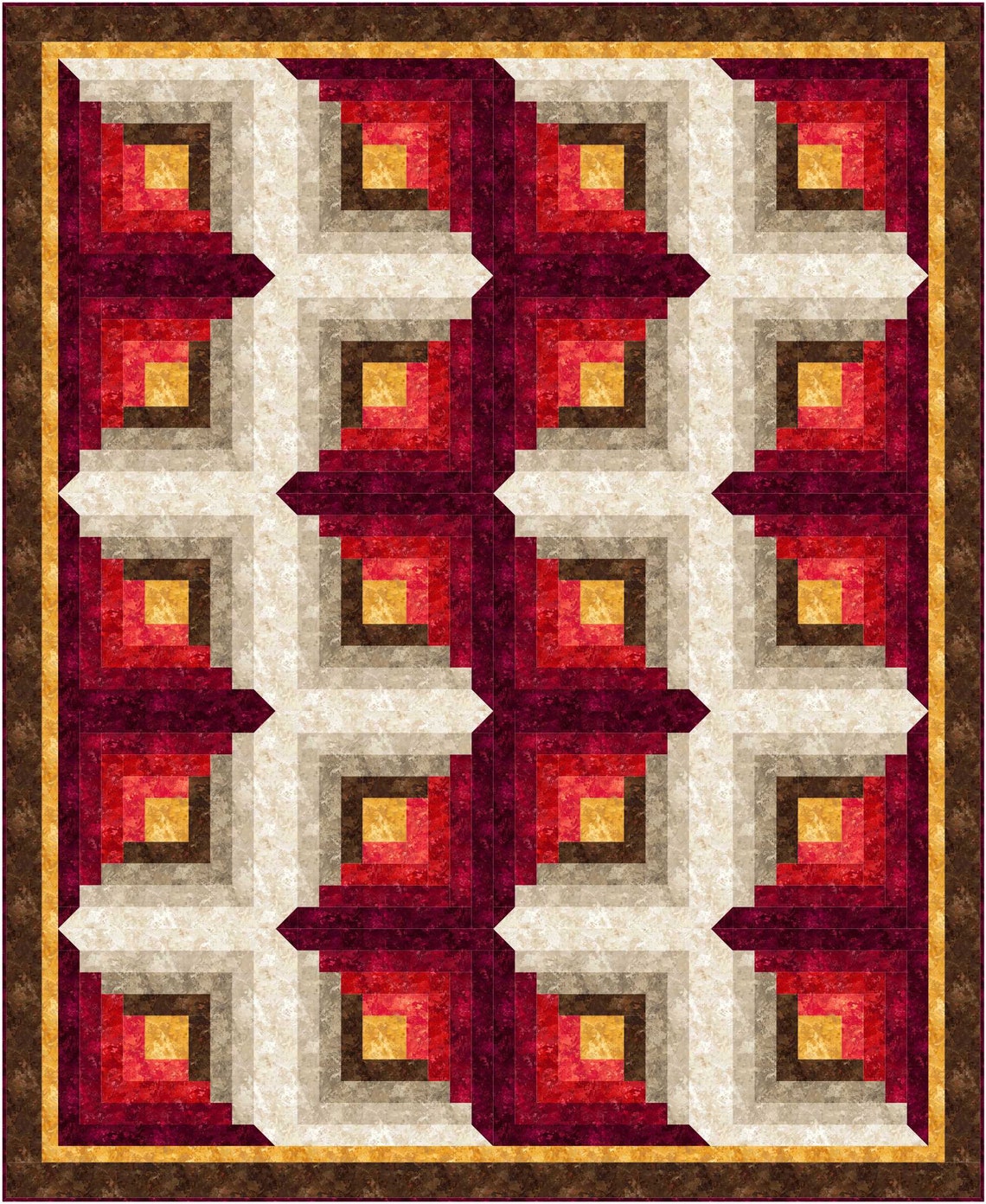 Cabin Trails Quilt Pattern. PDF Copy. - Etsy