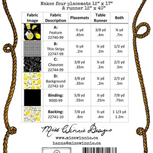 Potluck Quilt Placemat Runner Pattern by Miss Winnie Designs - Etsy