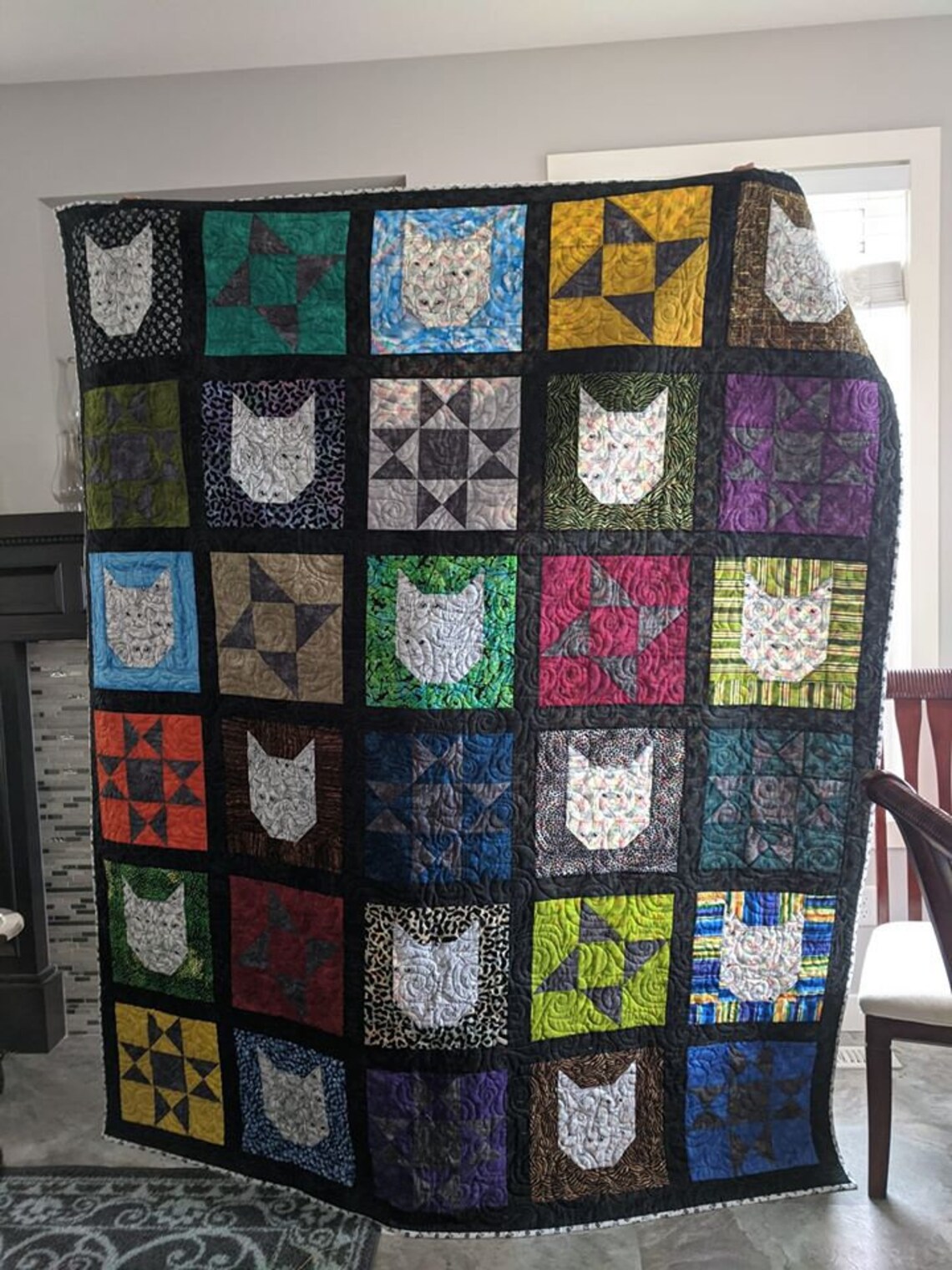 Feline Fine Quilt Pattern Cats Scrappy Miss Winnie Designs - Etsy