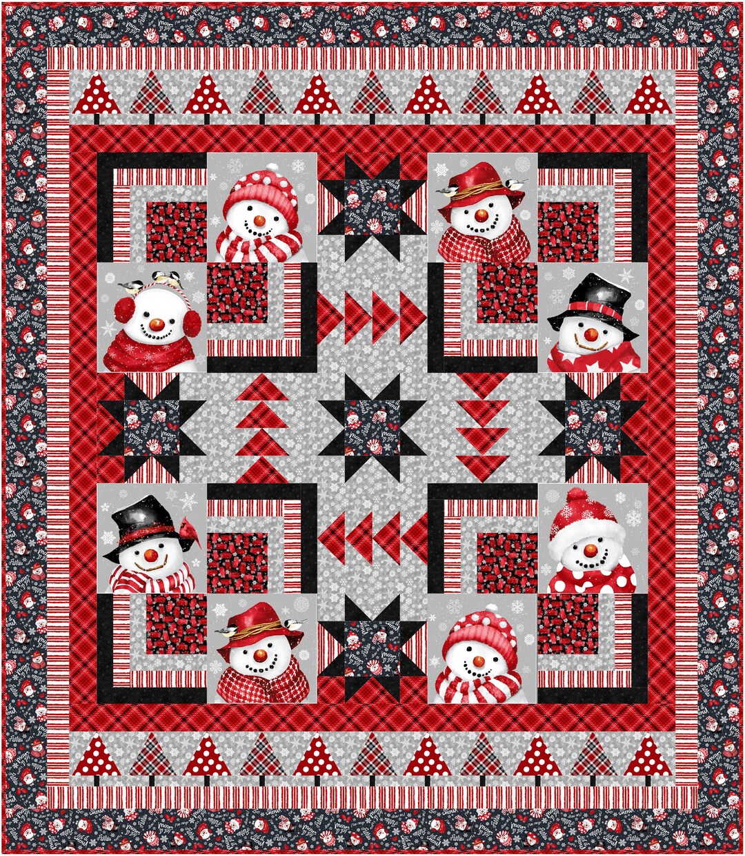 Tree Line Quilt Pattern. Hard Copy. - Etsy