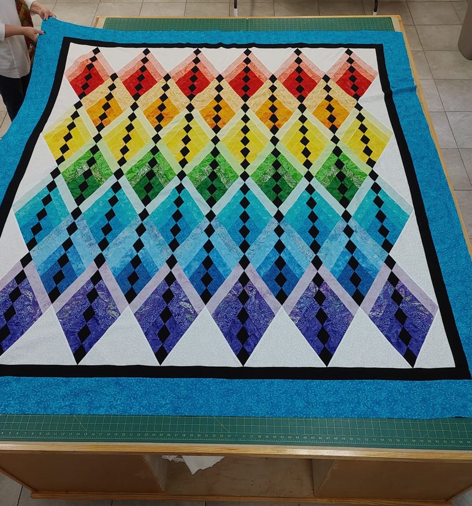 Diamond Drops Quilt Pattern. Hard Copy. | Etsy