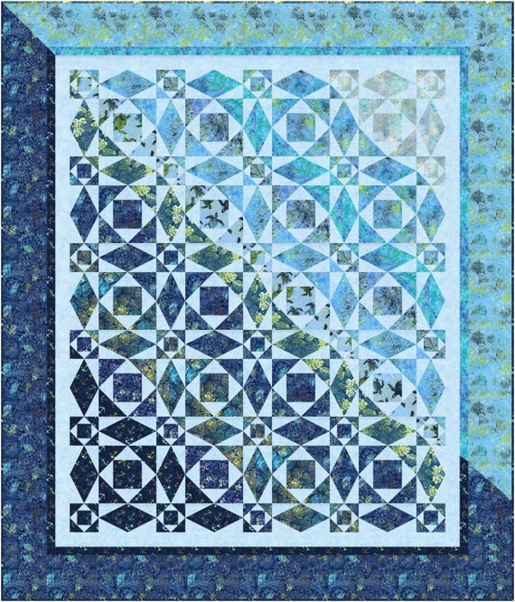 Quilt Pattern High Tide Tonga Scuba Storm at Sea Variation | Etsy