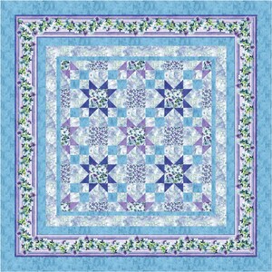 Multi Siz Instant Download Pattern "watercolor Garden" Easy. Northcott ...