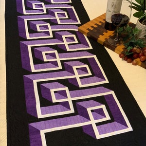 Crescendo Quilt Pattern. Table or Bed Runner. by the Guilty Quilter - Etsy