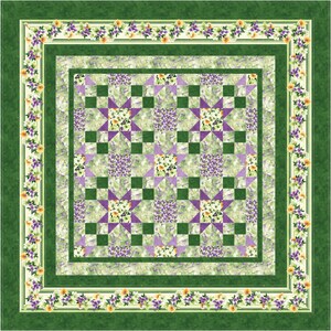 Multi Siz Instant Download Pattern "watercolor Garden" Easy. Northcott ...