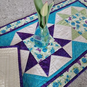 PDF Easy Stars Quilted Table Runner Pattern, the Fabric Addict - Etsy