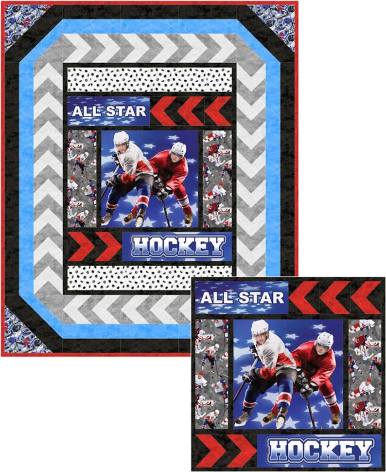 Just Add Ice Hockey Quilt Pattern by Miss Winnie Designs - Etsy