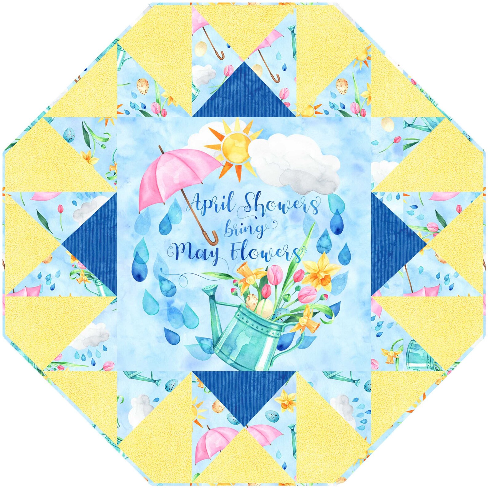 Centerpiece Quilt Pattern directions the Fabric Addict - Etsy