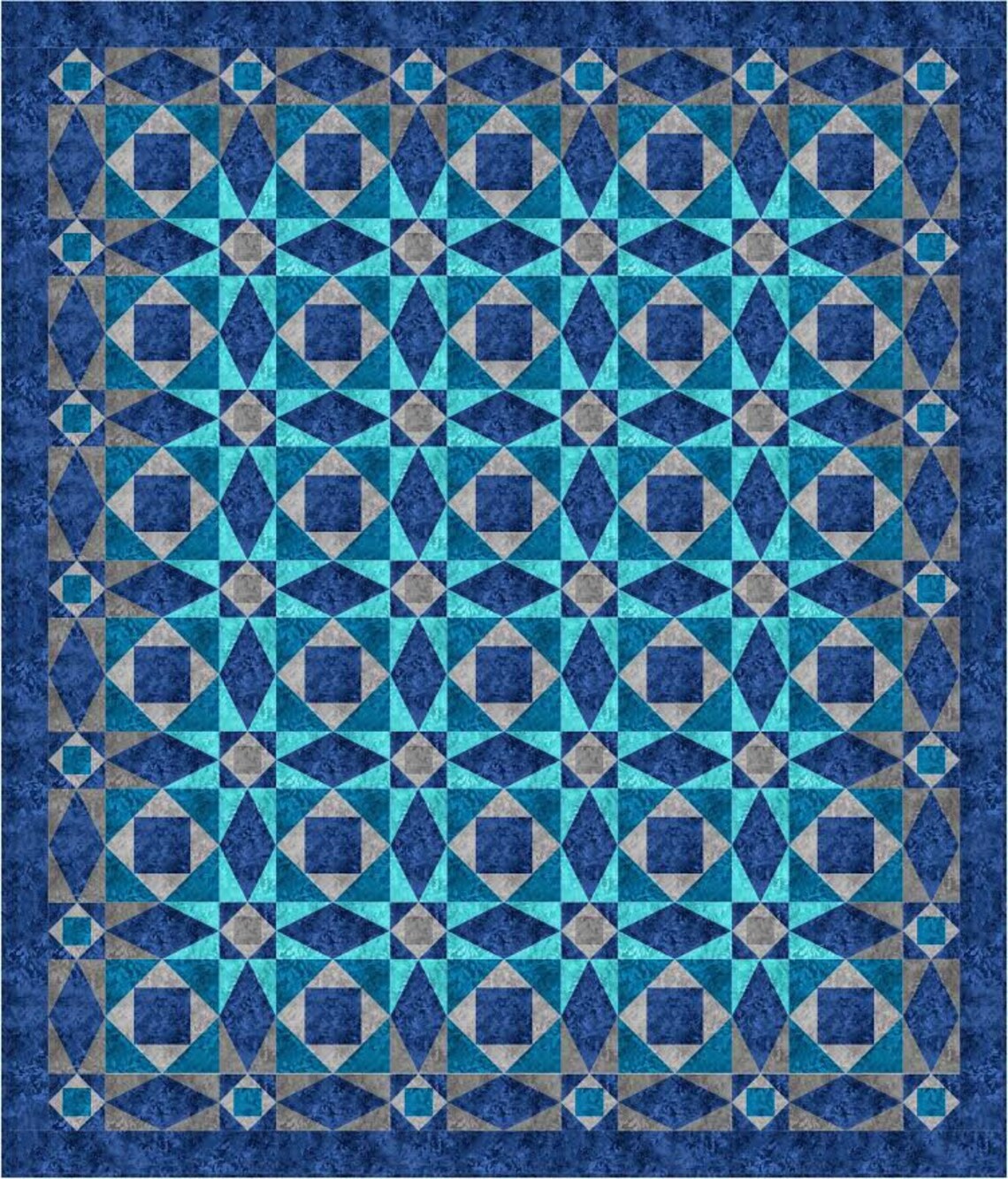 Waverly, Quilt Pattern,storm at Sea Variation, the Fabric Addict ...