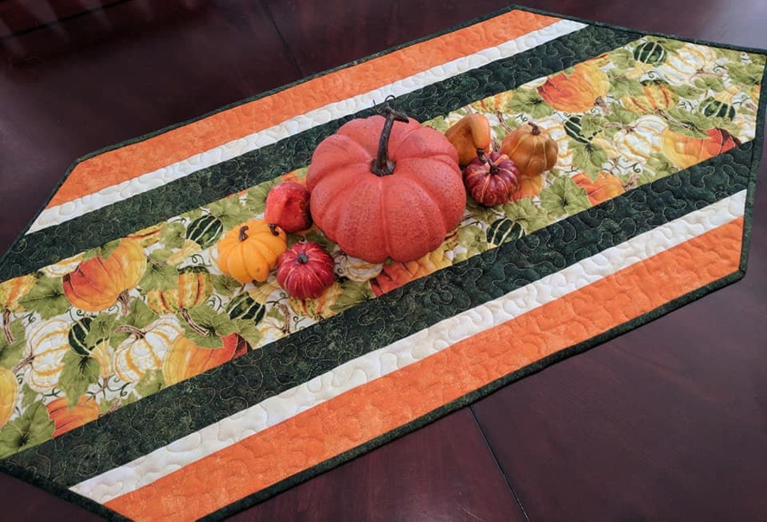 Sew Fast Quilted Table Runner Pattern, Directions. Easy, Quick - Etsy