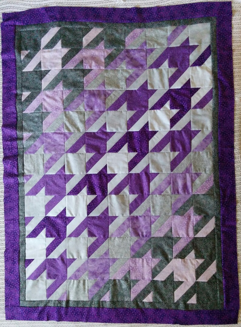 Hounds-tooth Made Easy Quilt Pattern Baby/ Lap, Large Lap, Twin & Queen ...