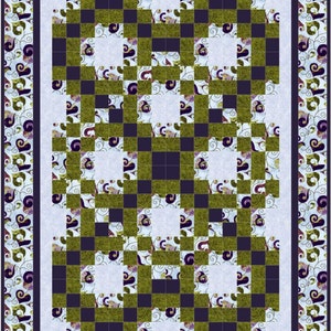 Hard Copy Linked Hearts Quilt Pattern 34" X 70". Bed Runner or ...