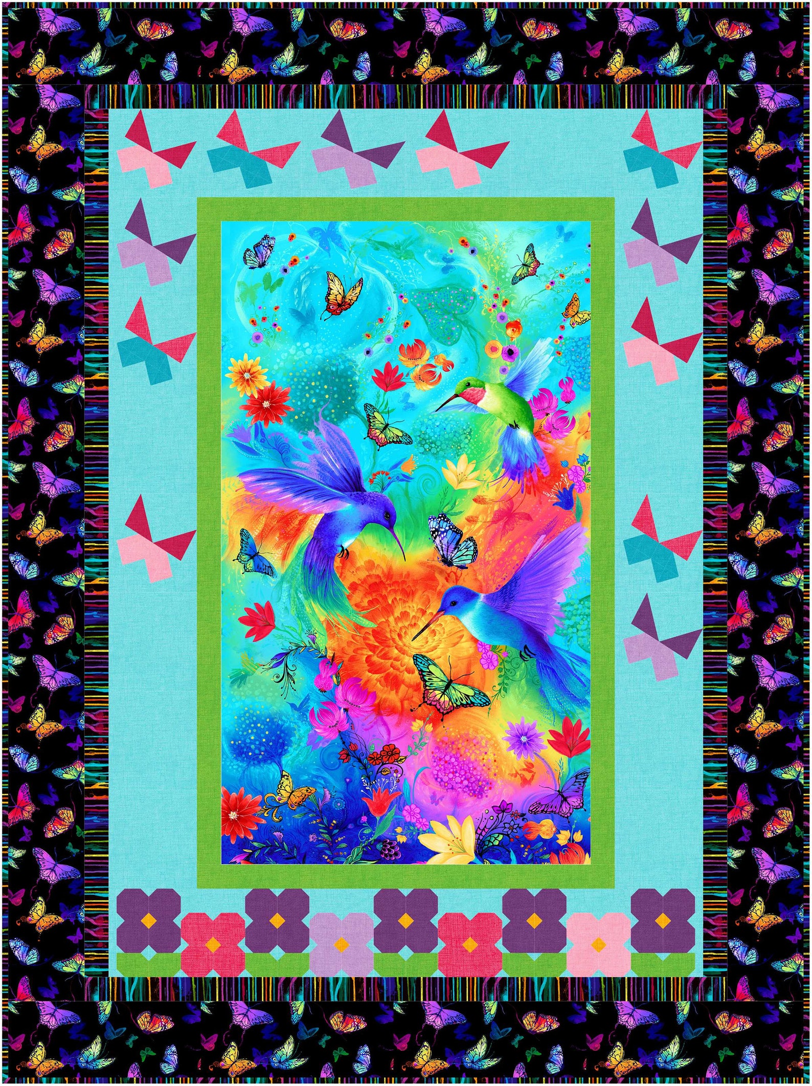 Butterflies are Free quilt pattern Michael Miller Timeless | Etsy