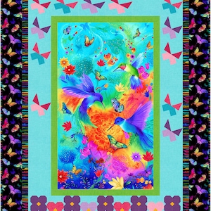 Butterflies Are Free Quilt Pattern, Michael Miller, Timeless Treasures ...
