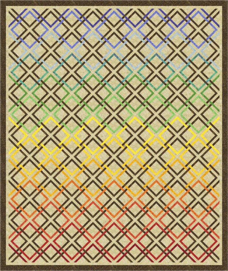 Pot of Gold Quilt Pattern Rainbow Batiks Timeless - Etsy