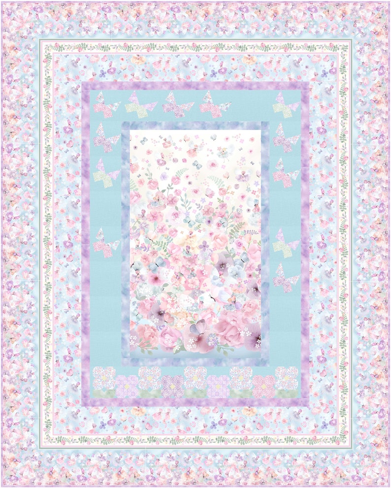 Butterflies are Free quilt pattern Michael Miller Timeless | Etsy