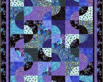 Half Moon Rising Quilt Pattern by the Fabric Addict 2 Sizes - Etsy