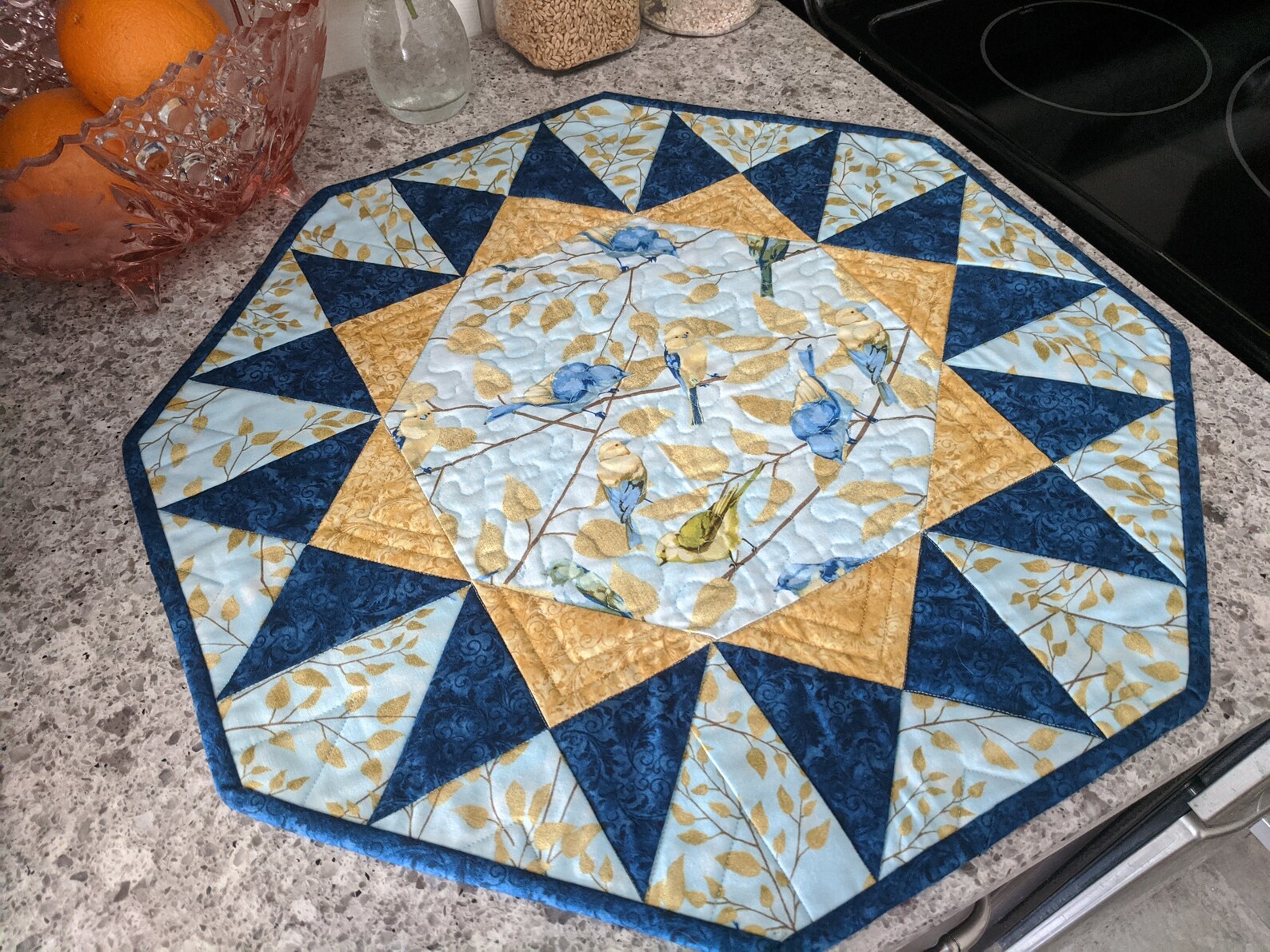 Sunburst Table Topper Pattern. INSTANT DOWNLOAD. Pdf Pattern Easy Table ...