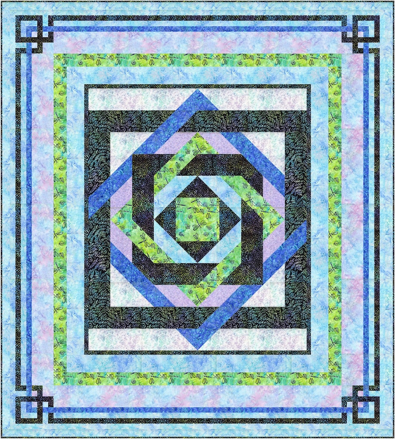 PDF Entwined Quilt Pattern Queen the Fabric Addict | Etsy