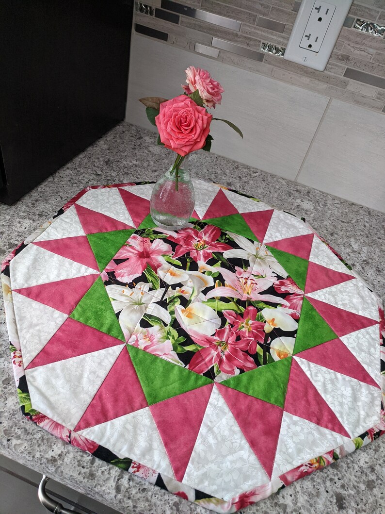 Sunburst Table Topper Pattern. INSTANT DOWNLOAD. Pdf Pattern Easy Table ...