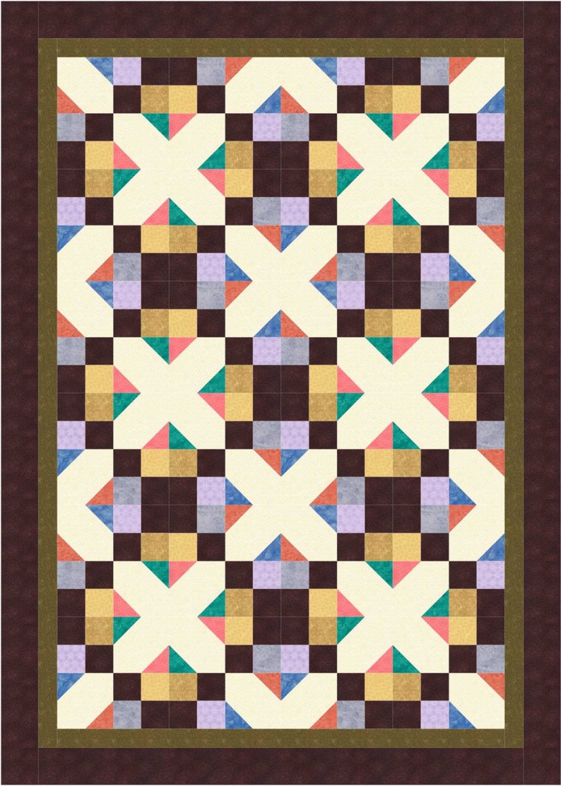 INSTANT DOWNLOAD on SPECIAL Scrappy Multi Size Quilt Pattern "stash ...