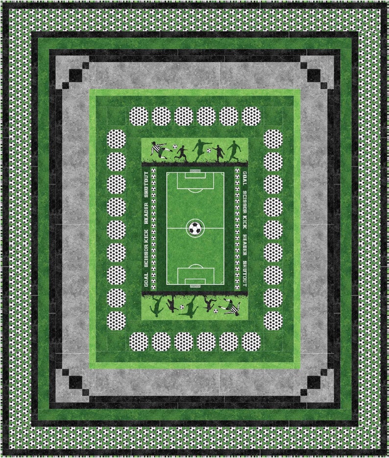 Panel Quilt Pattern. Hockey Soccer Stonehenge Kids' by - Etsy Canada