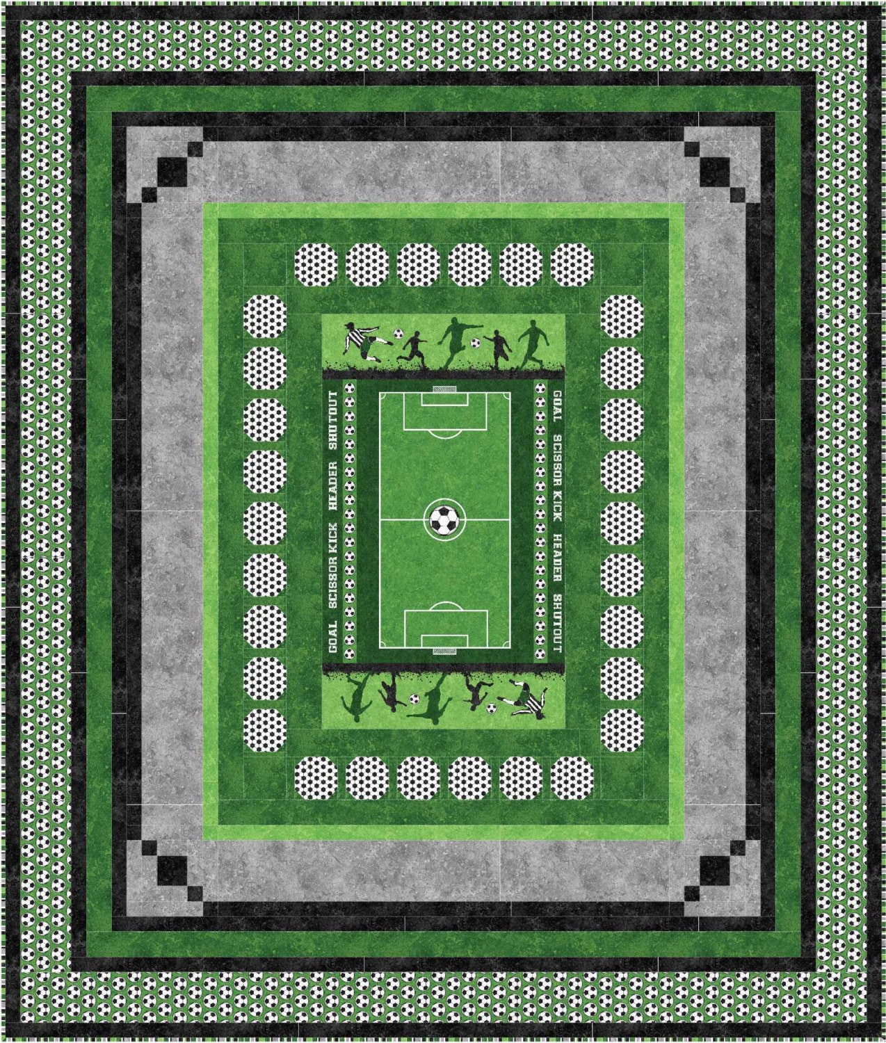 Panel Quilt Pattern. Hockey Soccer Stonehenge Kids' by - Etsy Canada