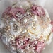 Dusty Rose BOUQUET, Custom Handmade Bridal Brooch Bouquet, Dusty Rose ...