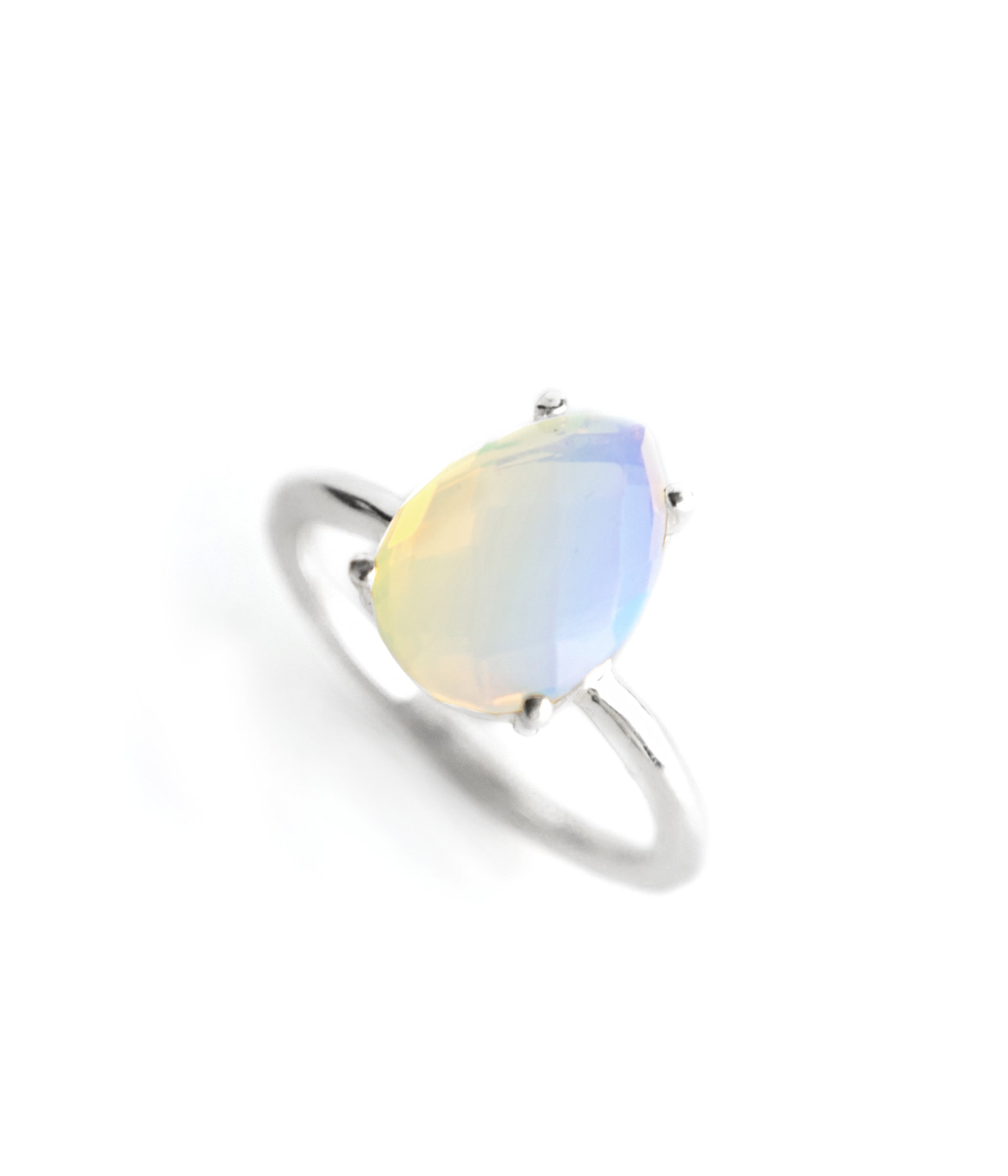 Opalite Ring, October Birthstone Ring, Gemstone Ring, Stacking Ring ...
