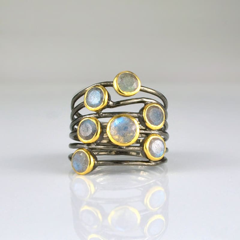 Mixed Metal Ring - Etsy