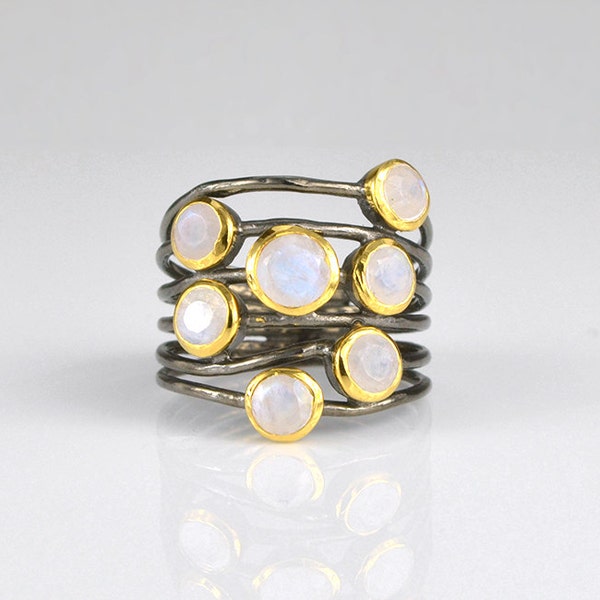 Mixed Metal Rings - Etsy