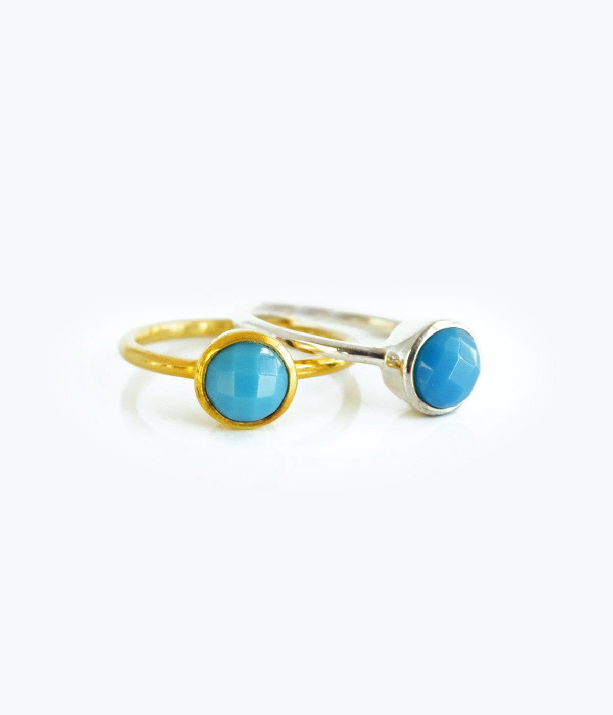 Turquoise Ring - Gold Ring - Birthstone Stackable Ring - Mother Ring ...