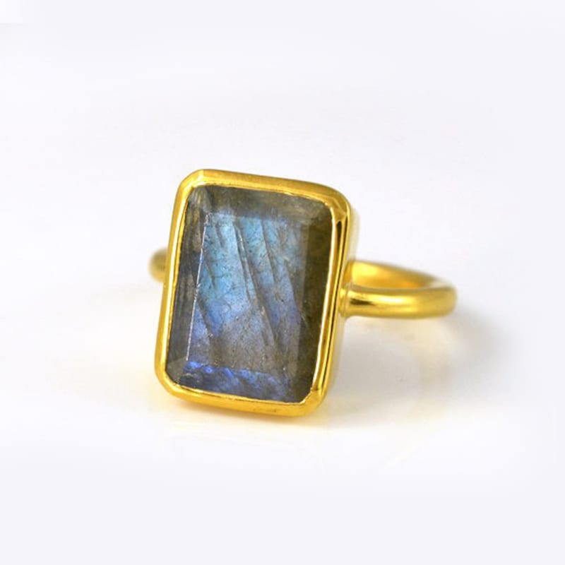 Labradorite Ring - Etsy