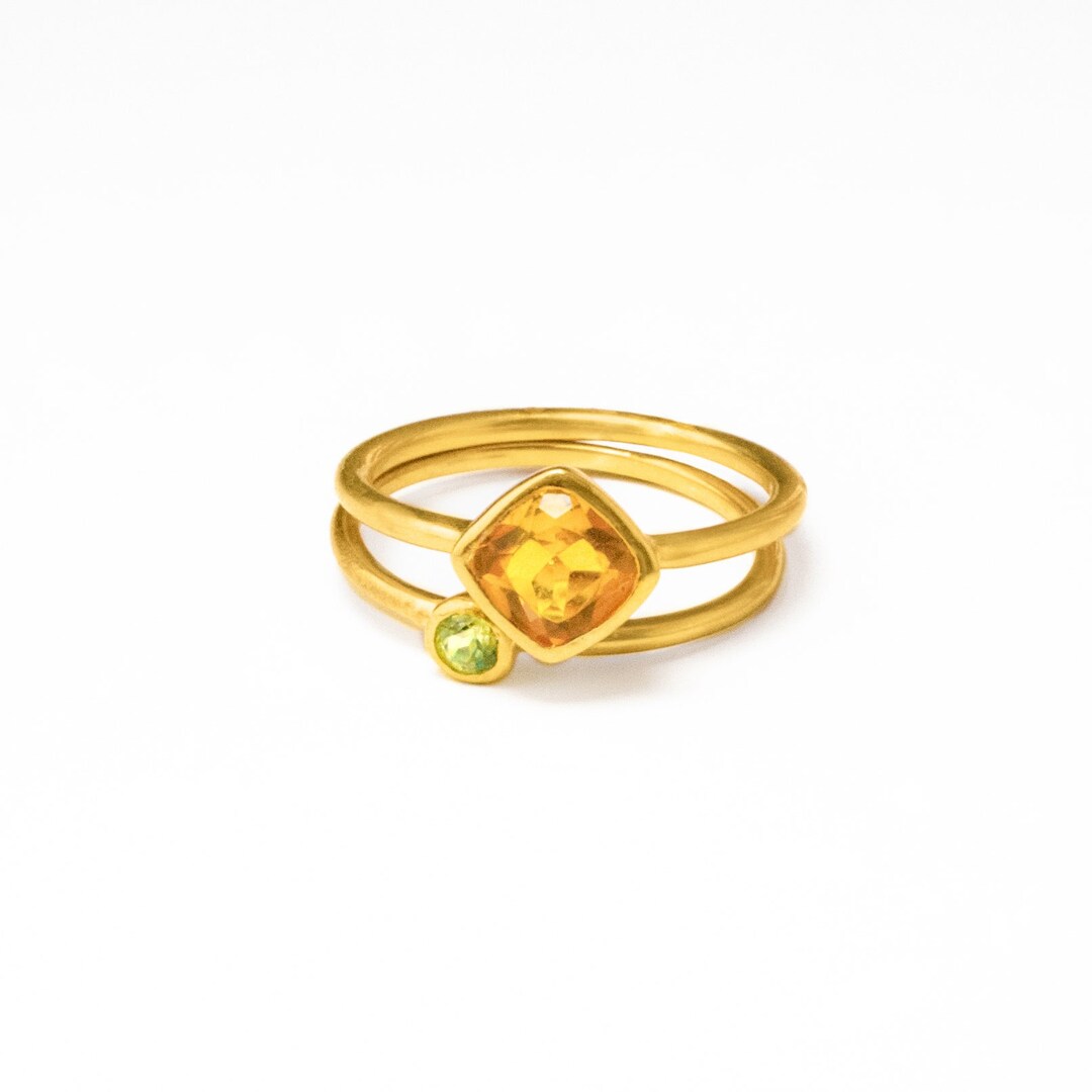 Mother Daughter Ring Set, Mom Ring Set Combo Custom Birthstone Ring Set ...