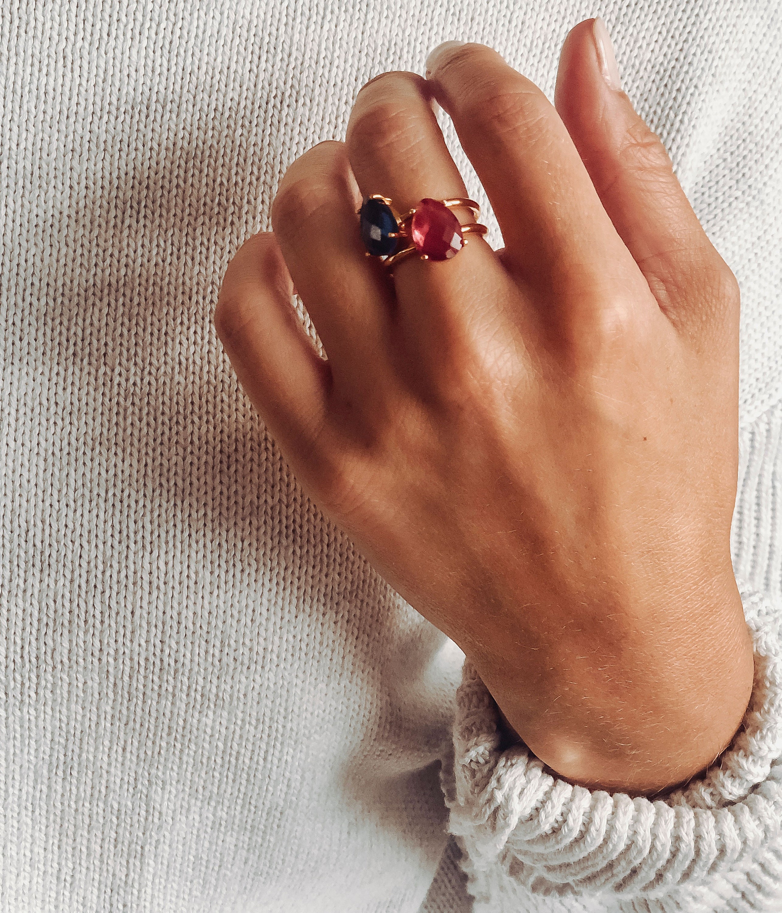 Opalite Ring October Birthstone Ring Gemstone Ring Stacking | Etsy