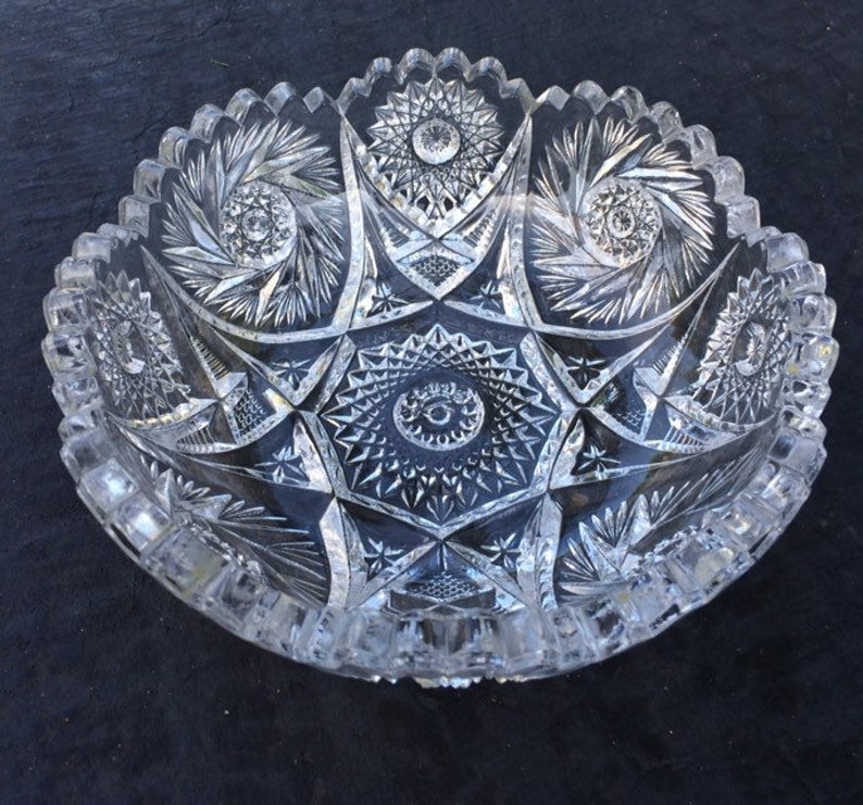 Imperial Glass Crystal Bowl - Etsy