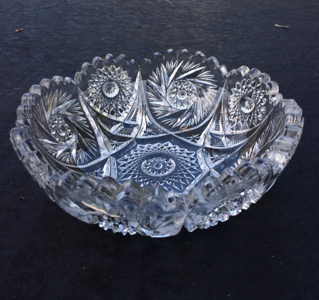 Imperial Glass Crystal Bowl - Etsy