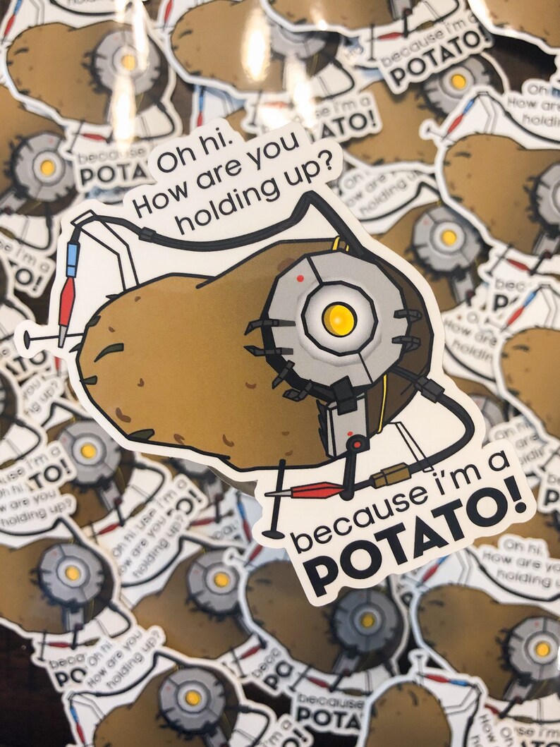 Potato Battery GLaDOS Portal 2 Sticker | Etsy