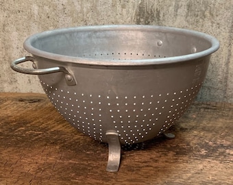 Vintage Small Yellow Enamel Strainer Colander Black Trim Made in Poland Etsy UK